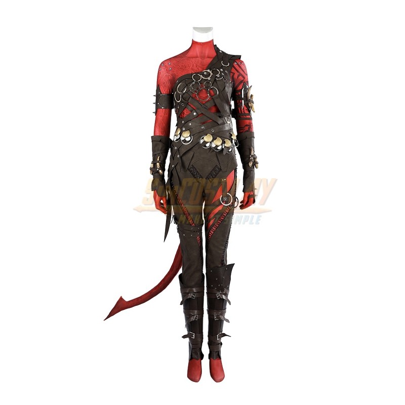 BG3 Karlach Cosplay Costume With Tail Props Cosplay Suit Top Level