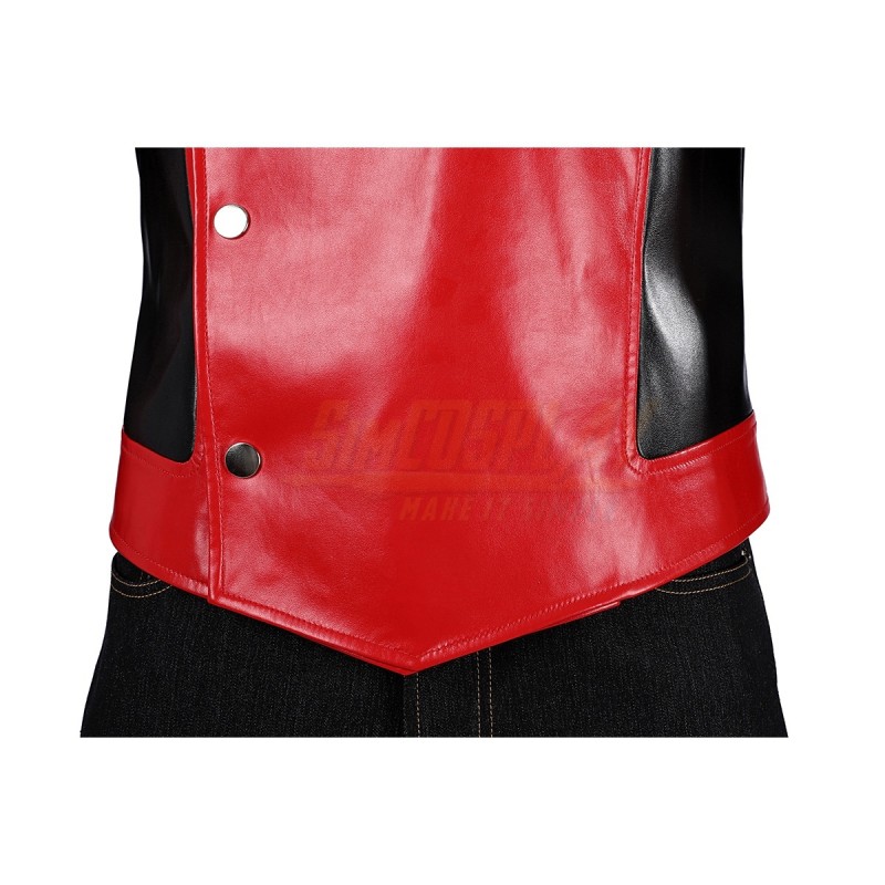 Spiderman Last Stand Suit Cosplay Red Leather Jacket Suit