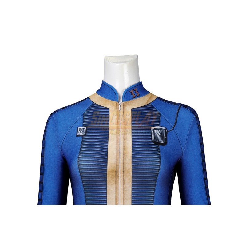 Lucy Blue Uniform Printed Cosplay Suit V2