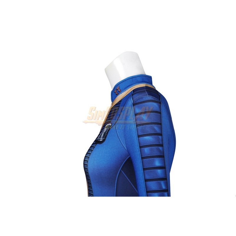 Lucy Blue Uniform Printed Cosplay Suit V2