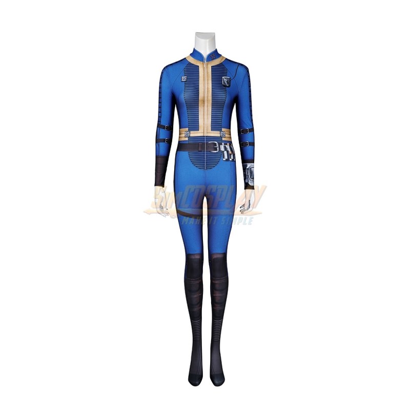 Lucy Blue Uniform Printed Cosplay Suit V2