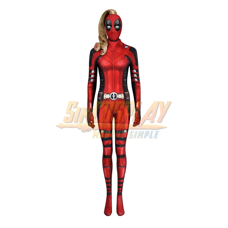 Lady Deadpool Suit Ultra-thin Spandex Printed Cosplay Costume