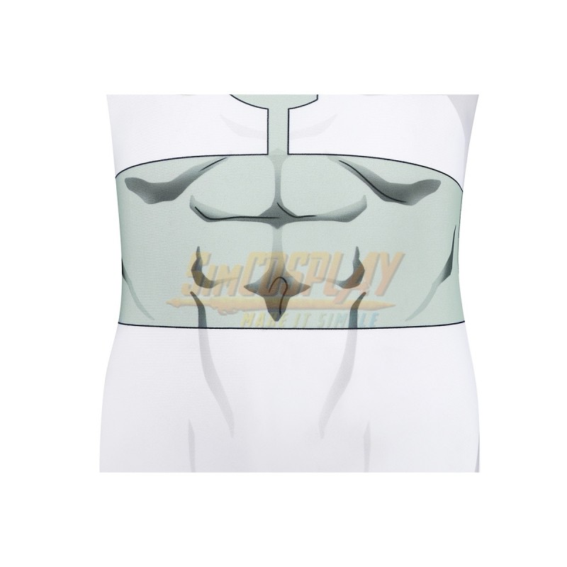 Kids Thragg White Suit Invincible S3 Printed Cosplay Costume