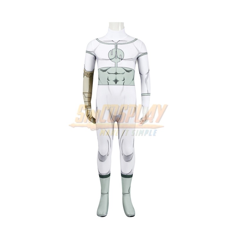 Kids Thragg White Suit Invincible S3 Printed Cosplay Costume