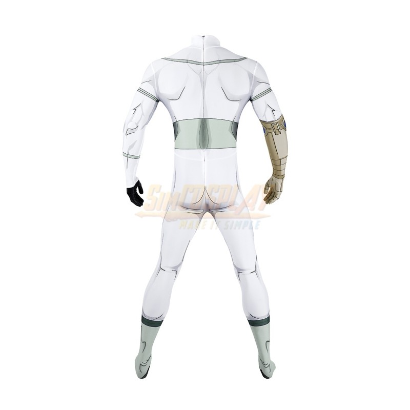 Invincible Season 3 Thragg White Suit Printed Cosplay Costume