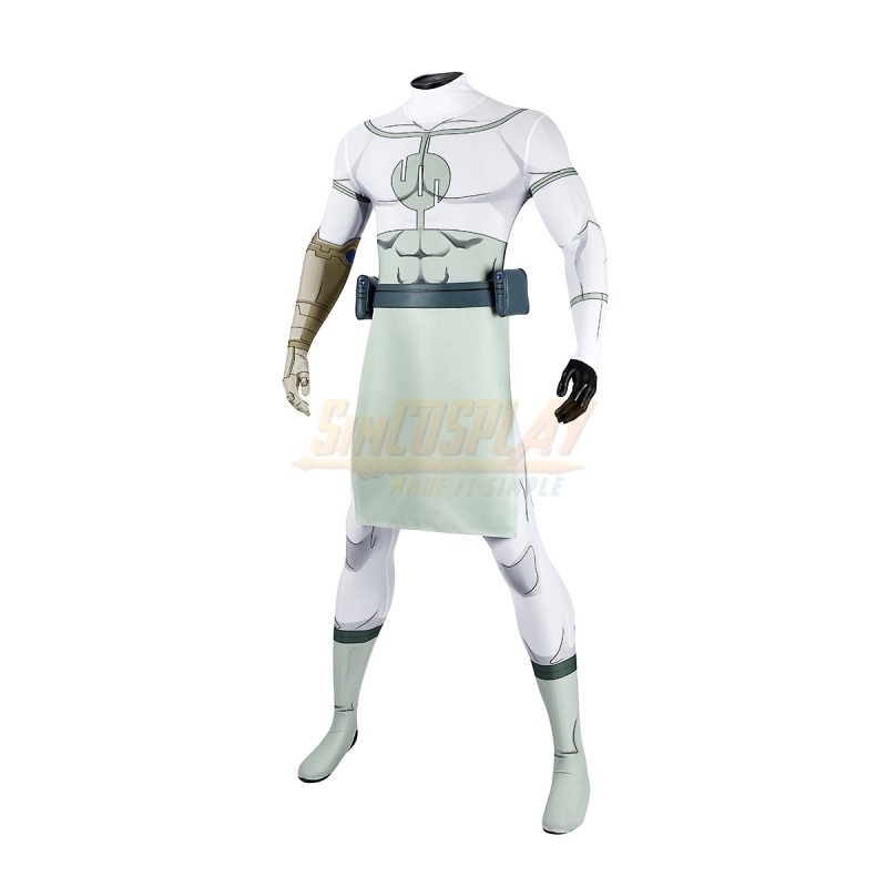 Invincible Season 3 Thragg White Suit Printed Cosplay Costume