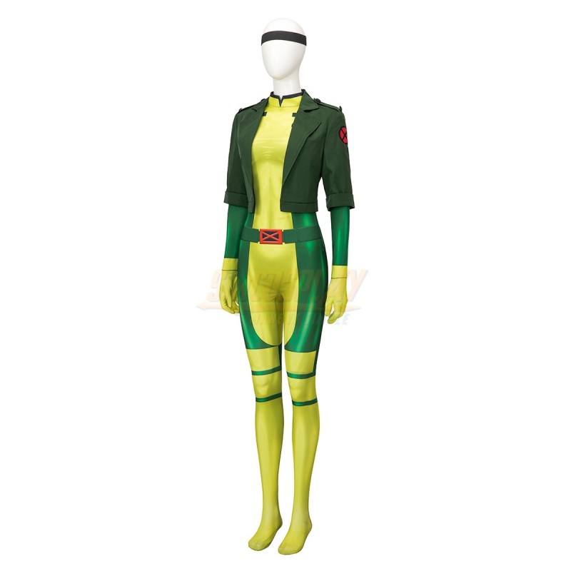 Rogue X-Men 97 Female Cosplay Costume Printed Suit Ver.2