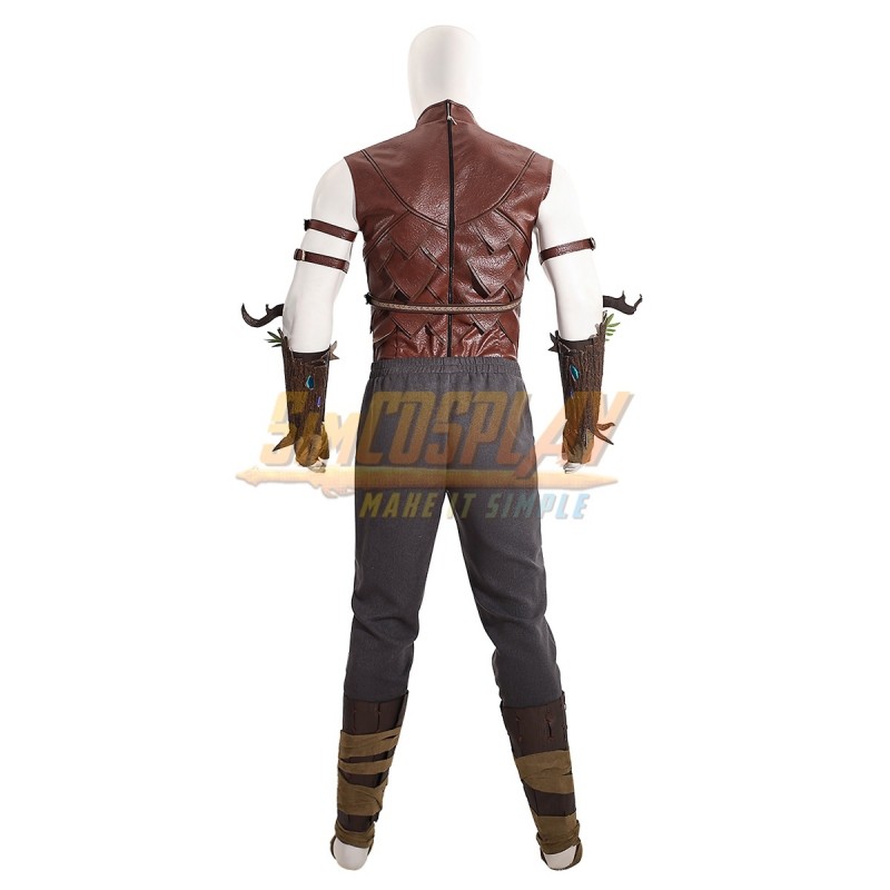 BG3 Wood Elf Druid Halsin Cosplay Costume Top Level