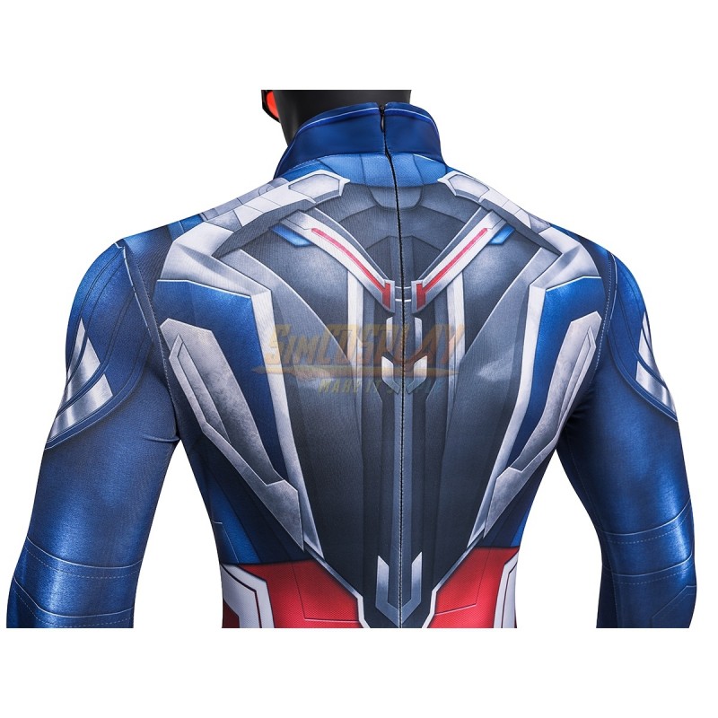 Captain America Sam Wilson Printed Suit Brave New World Costume