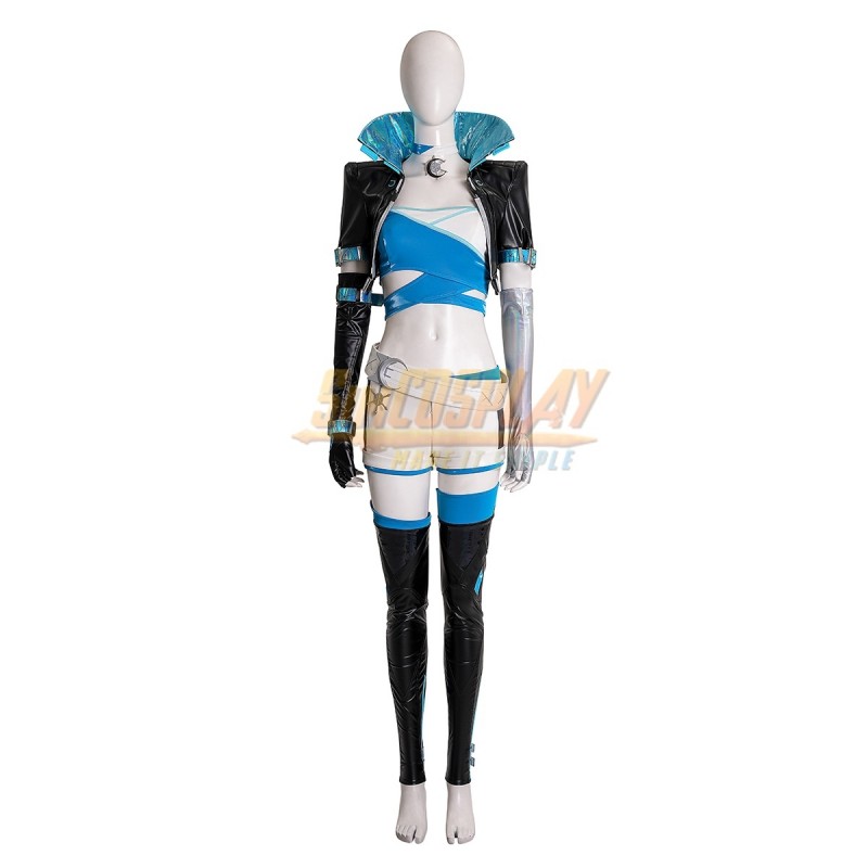 Marvel Rivals Luna Snow Seol Hee Cosplay Costume Leather Suit