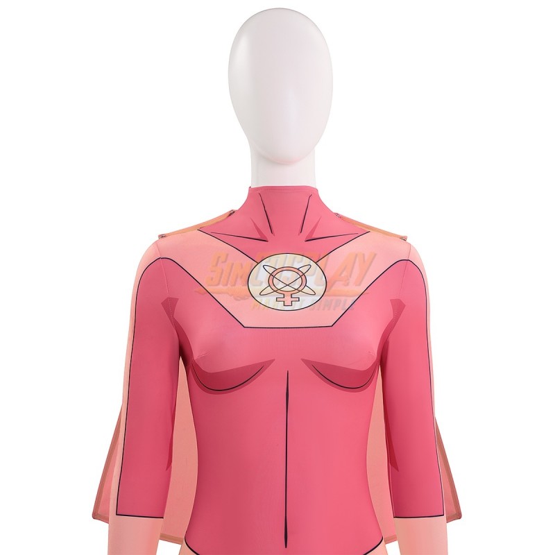 Invincible Atom Eve Suit Atom Eve Pink Cosplay Costume