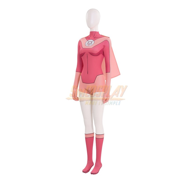 Invincible Atom Eve Suit Atom Eve Pink Cosplay Costume