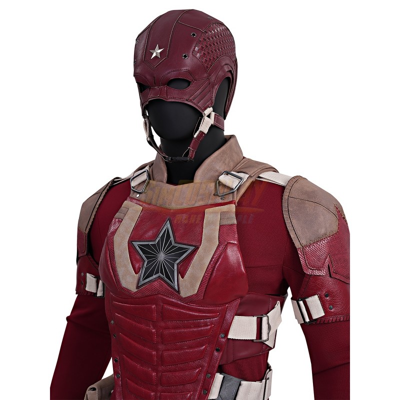 Thunderbolts Red Guardian Cosplay Costume Top Level