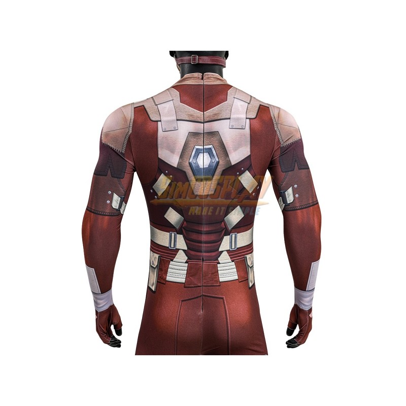 Thunderbolts Red Guardian Printed Suit Cosplay Costume