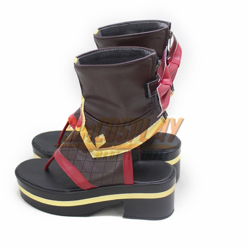 Genshin Impact Kuki Shinobu Cosplay Boots Ninja Cosplay Boots