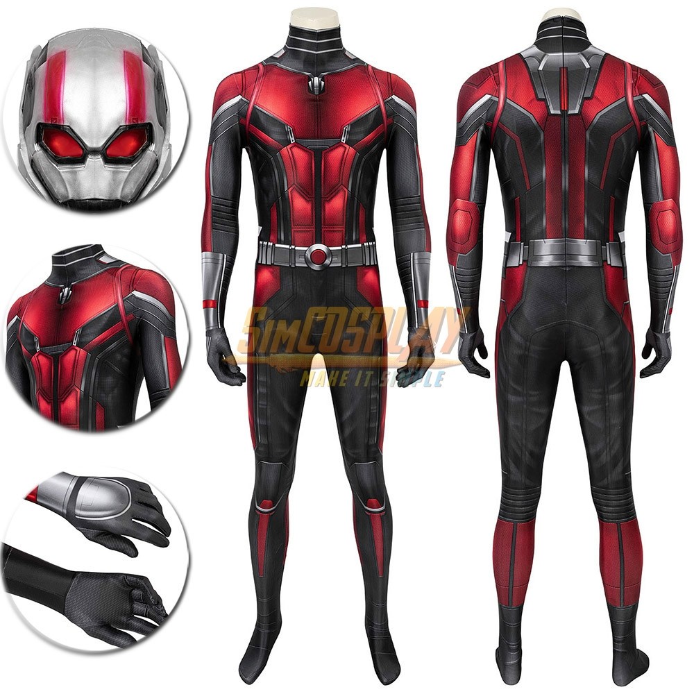 Ant-Man Cosplay Suit The Classic Ant Man Scott Cosplay Costume Printed ...
