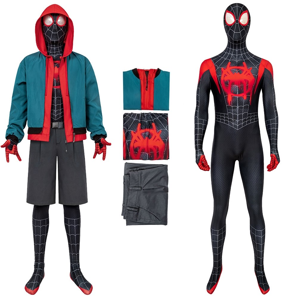 Miles Morales Cosplay Suit Into the Spider-Verse Miles Costume ...