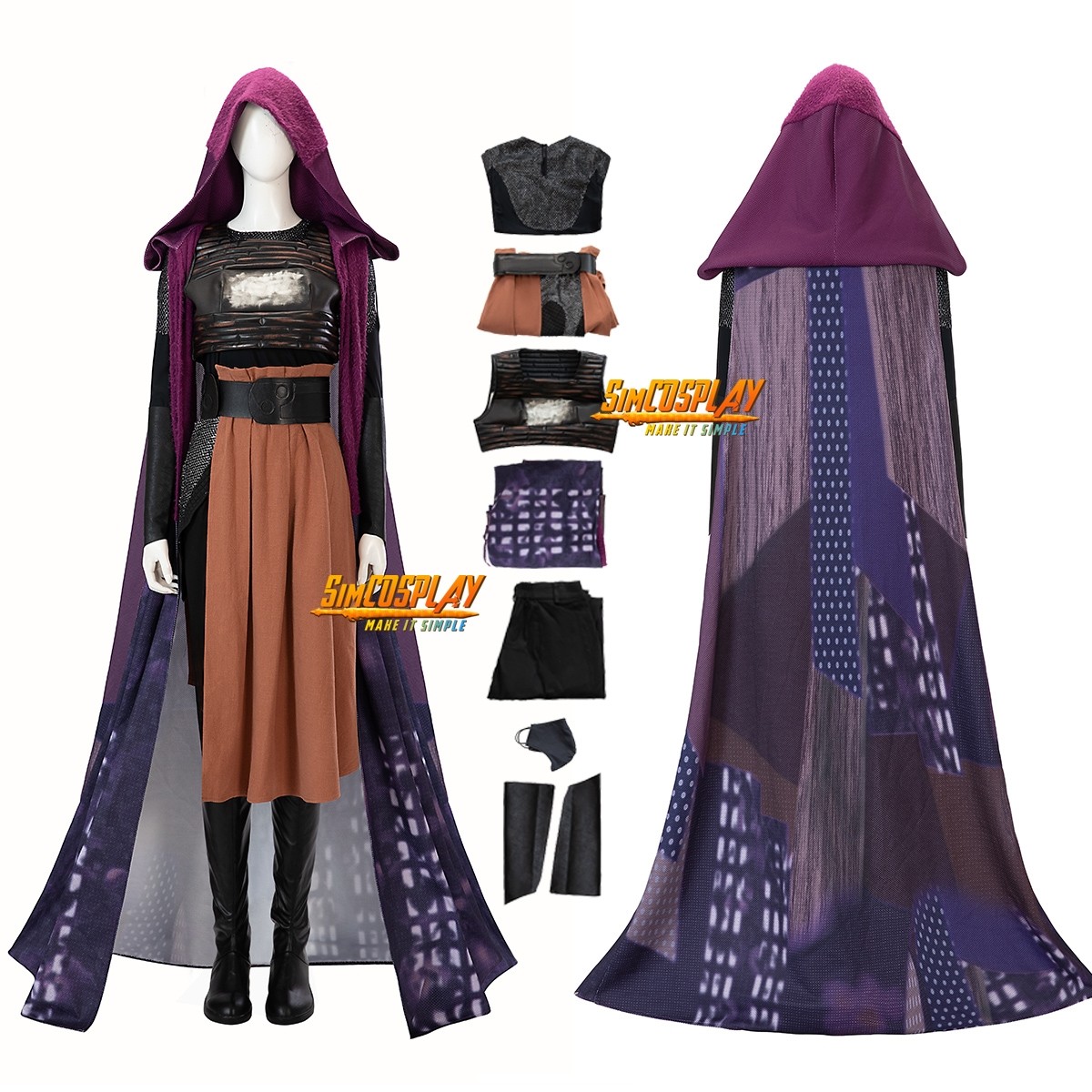 Star Wars The Acolyte Mae Cosplay Costume Female Cosplay Suit